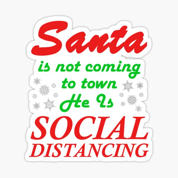 "Santa is not Coming Black Edition" Sticker for Sale by Sean365 | Redbubble