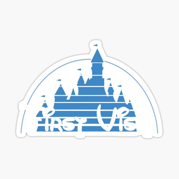 "First Visit" Sticker for Sale by sliceofdisney | Redbubble