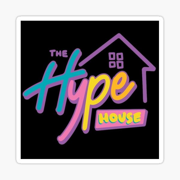 "The Hype House Tiktok Logo" Sticker by jillygoldenberg | Redbubble