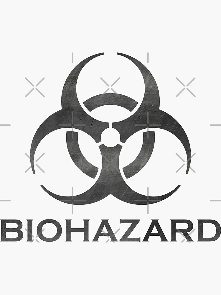 "BIOHAZARD" Sticker for Sale by Francesko221 | Redbubble