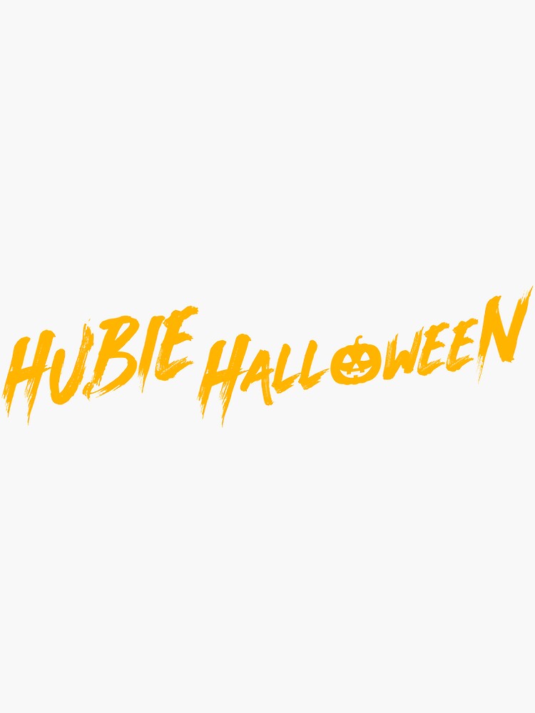 "Hubie Halloween (Logo)" Sticker for Sale by psysci | Redbubble