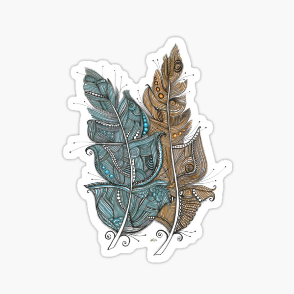 "Elegant quill" Sticker for Sale by Lifeancient | Redbubble