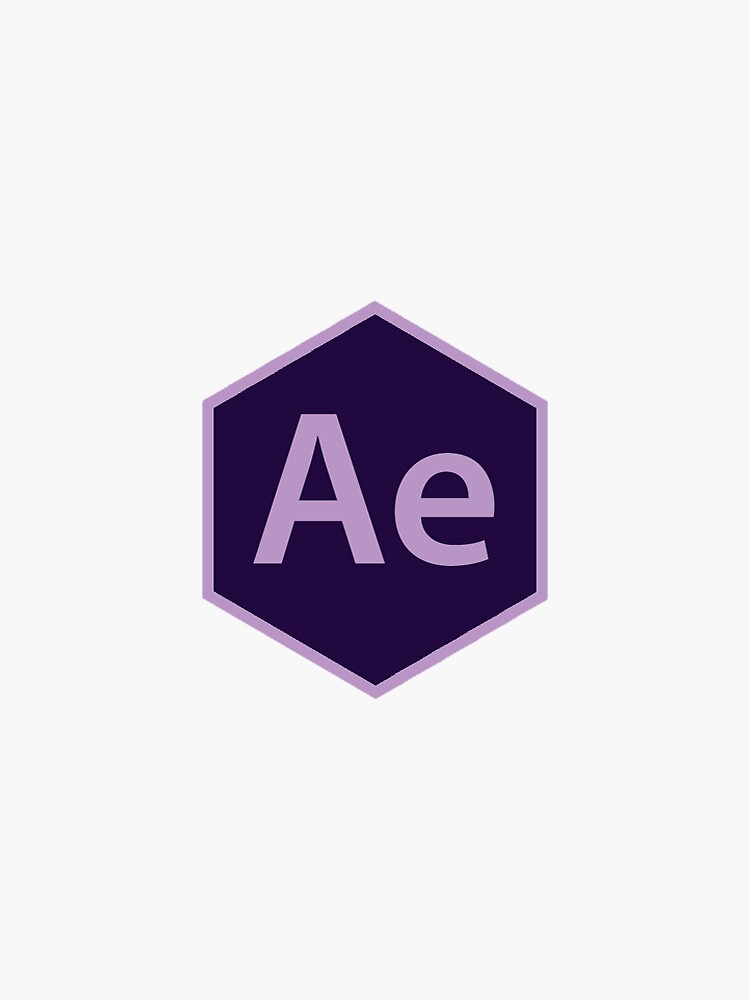 "After Effects logo hexagon" Sticker for Sale by JFKsStickers | Redbubble