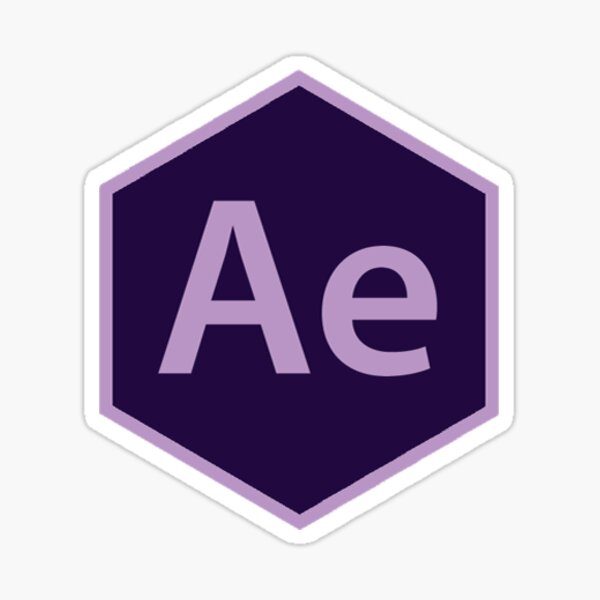 "After Effects logo hexagon" Sticker for Sale by JFKsStickers | Redbubble