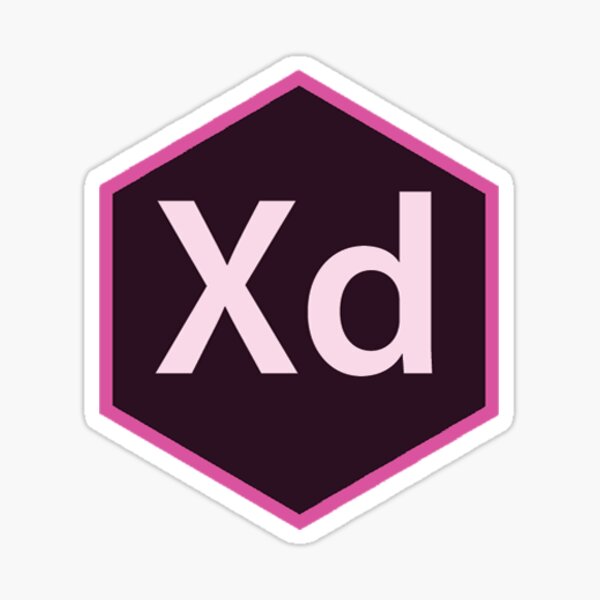 "Xd logo hexagon" Sticker for Sale by JFKsStickers | Redbubble