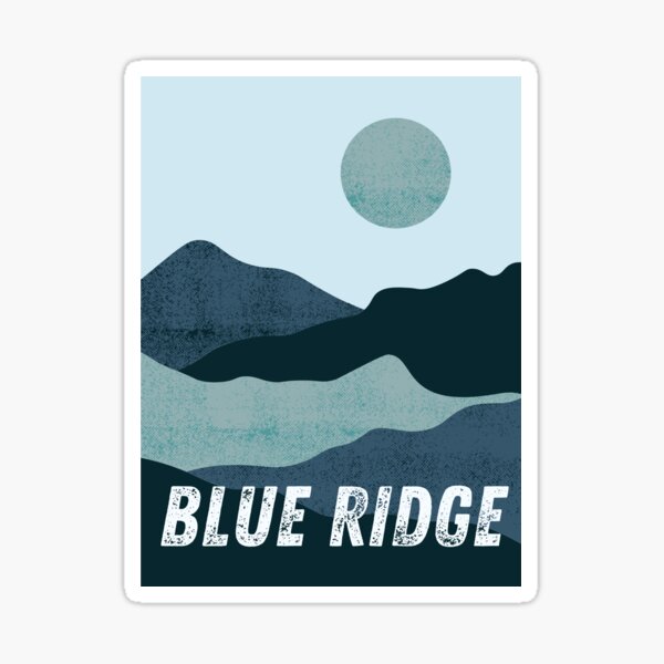"Blue Ridge Mountains" Sticker for Sale by InvestingRoad | Redbubble