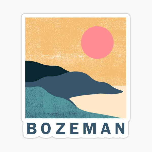 "Bozeman, Montana" Sticker for Sale by InvestingRoad | Redbubble