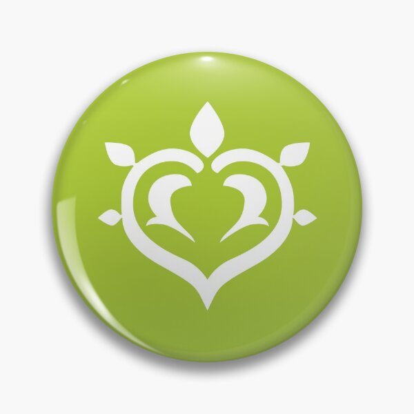 "Dendro Element" Pin for Sale by Makina-san | Redbubble