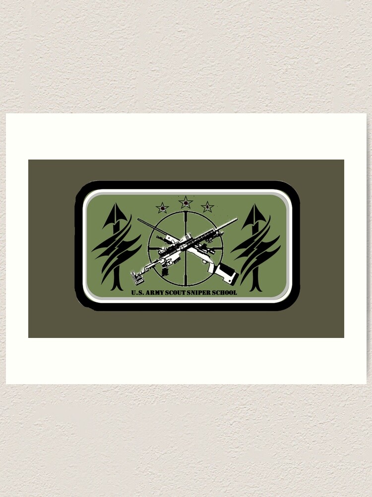 "SCOUT SNIPER SCHOOL EMBLEM" Art Print for Sale by coffeecountyjim ...