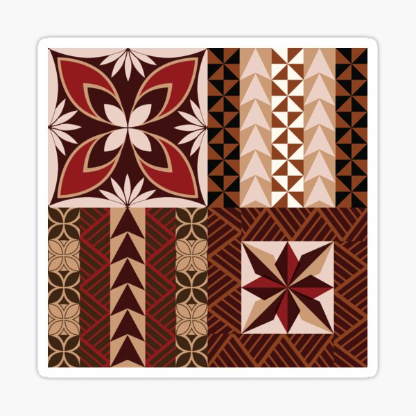 "Tau Pattern - Samoan Siapo" Sticker for Sale by lolomastudio | Redbubble