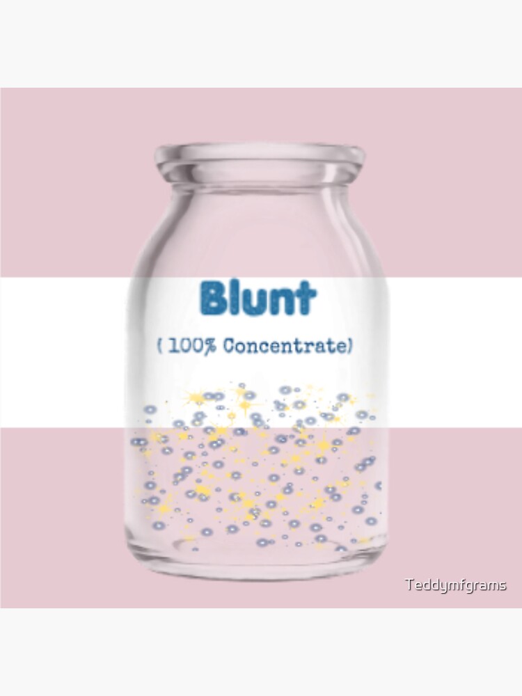 "Blunt" Sticker for Sale by Teddymfgrams | Redbubble