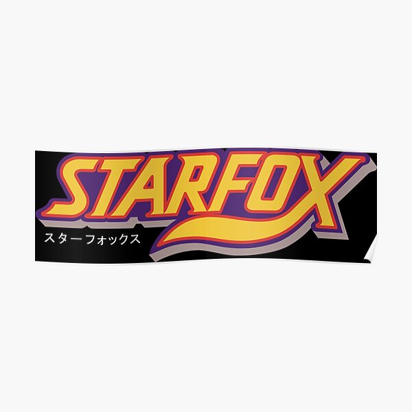 "Star Fox logo /スターフォックス" Poster for Sale by JCBA | Redbubble