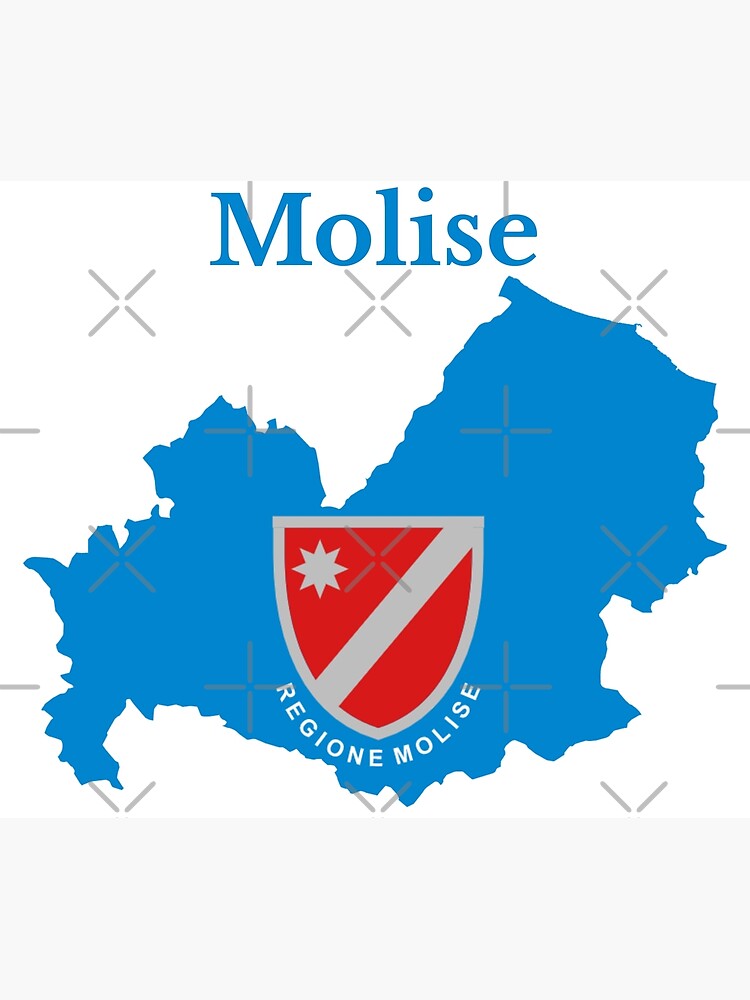 "Molise Map Flag, Italy, Italian Region." Art Print for Sale by ...