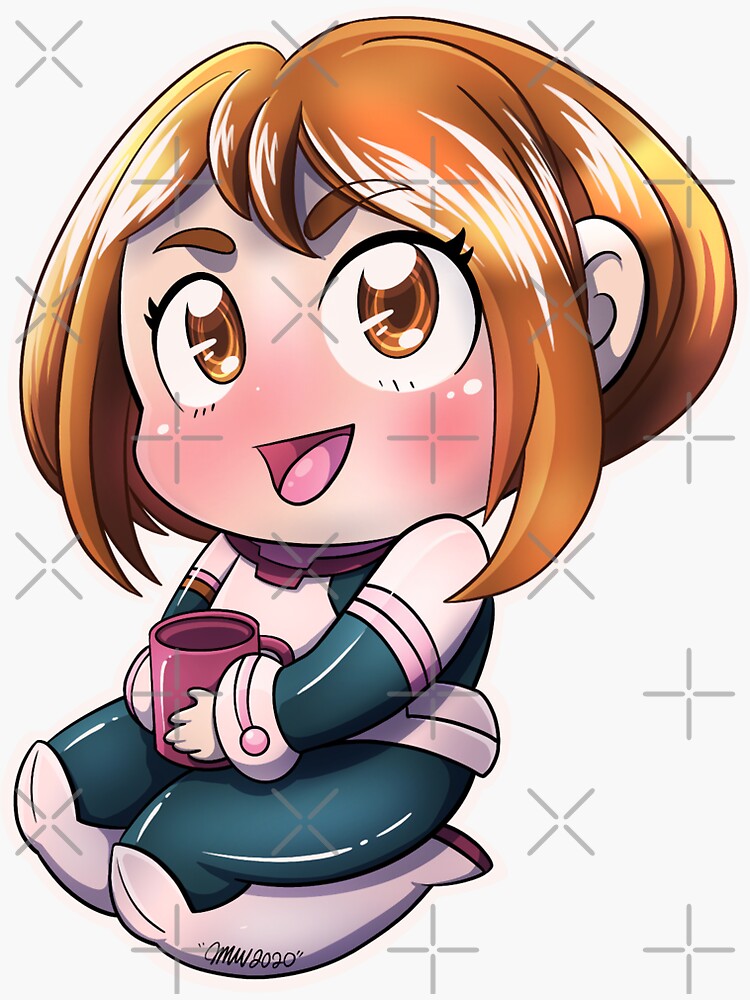 "MHA/BNHA - Uravity Ochaco " Sticker by CrimsonDreamer | Redbubble