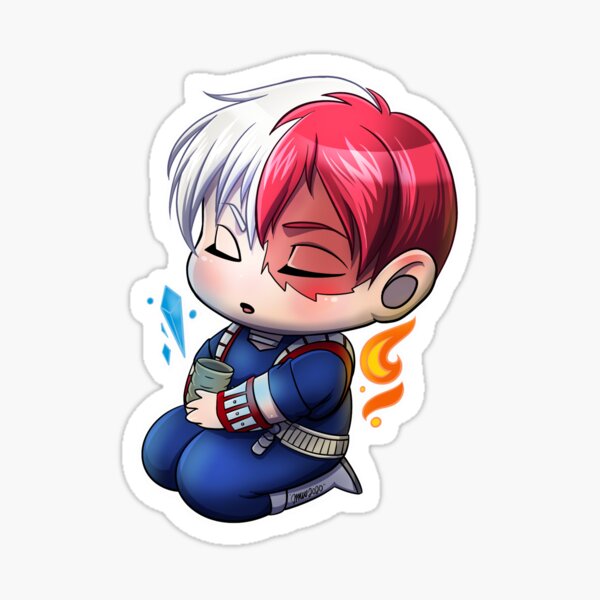 "MHA/BNHA- Todoroki Shoto" Sticker for Sale by CrimsonDreamer | Redbubble