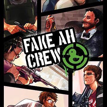 "Fake AH Crew" Poster for Sale by bevans32 | Redbubble