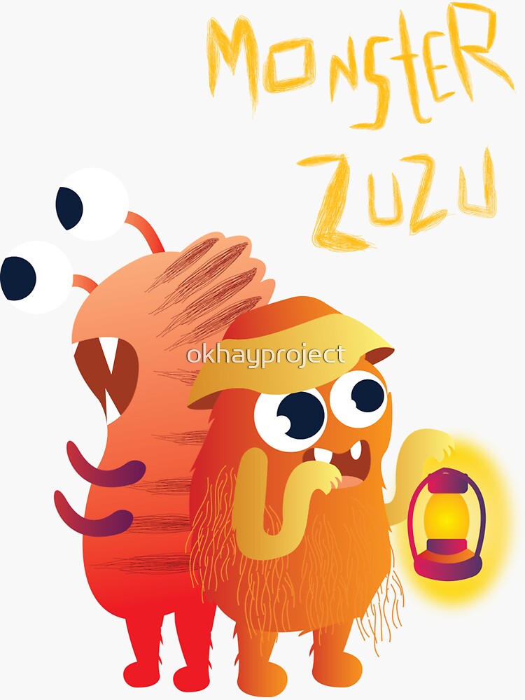 "Monster Zuzu" Sticker for Sale by okhayproject | Redbubble