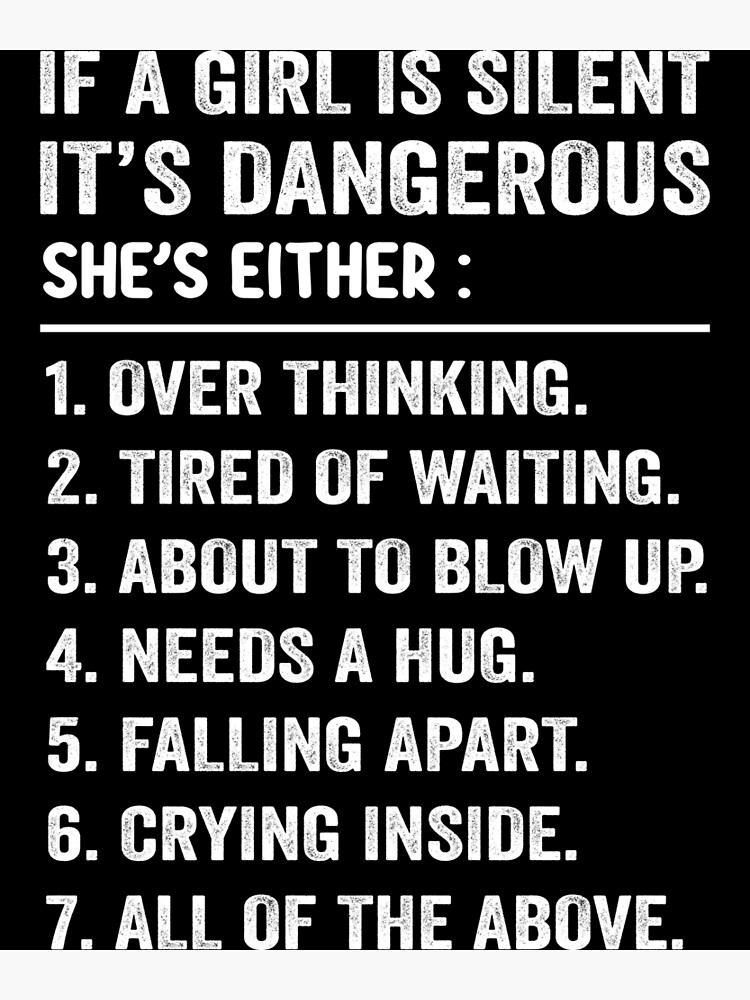 Lámina fotográfica «Si una niña guarda silencio, es peligroso» de juemo ...