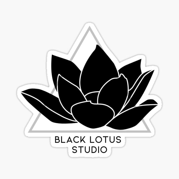"Black Lotus Studio Logo" Sticker for Sale by LBrent | Redbubble