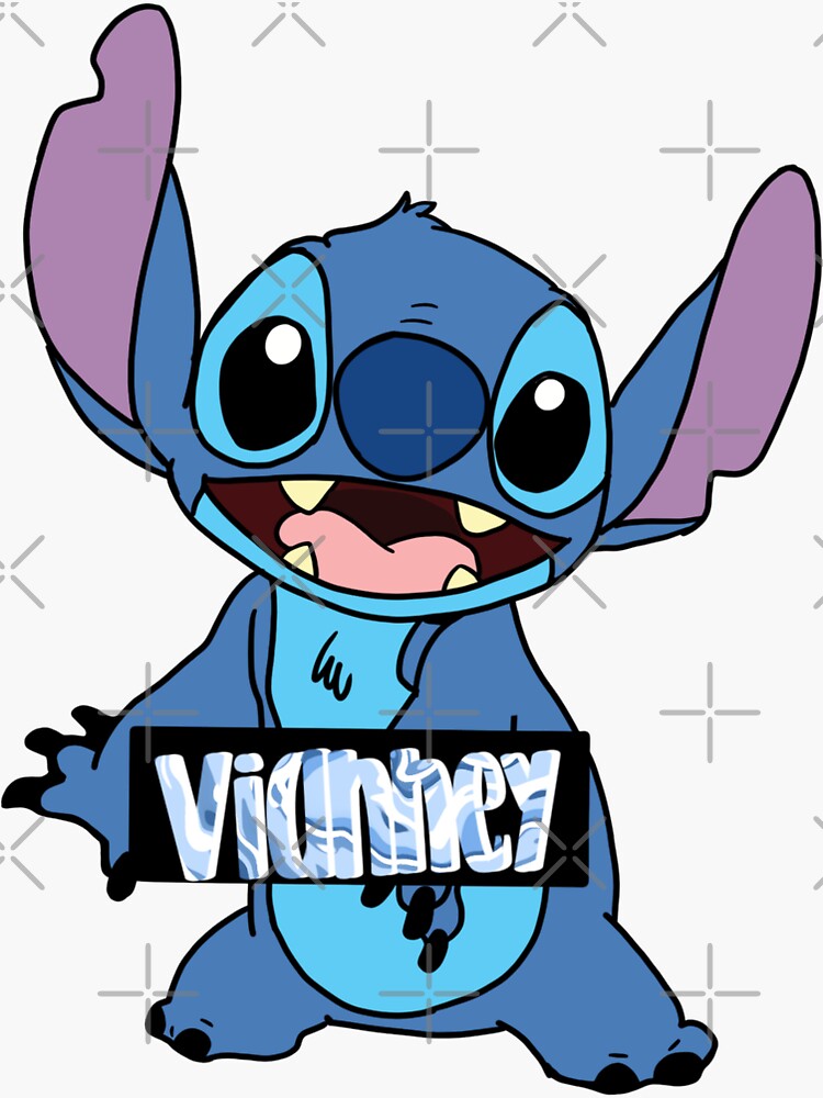 "Vianney stitch " Sticker for Sale by ArtbyAnkitha | Redbubble