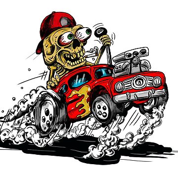 "Coloured Textured Coffin Dodger Hot Rod Skeleton for Big Daddy ...