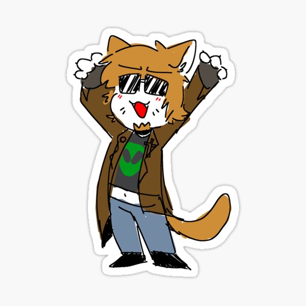 "Catboy Postal 3 Dude" Sticker by vomitcove | Redbubble