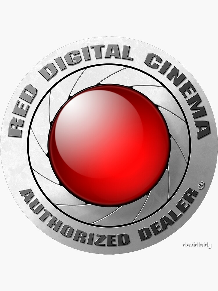 "RED Digital Cinema Logo 3" Sticker for Sale by davidleidy | Redbubble