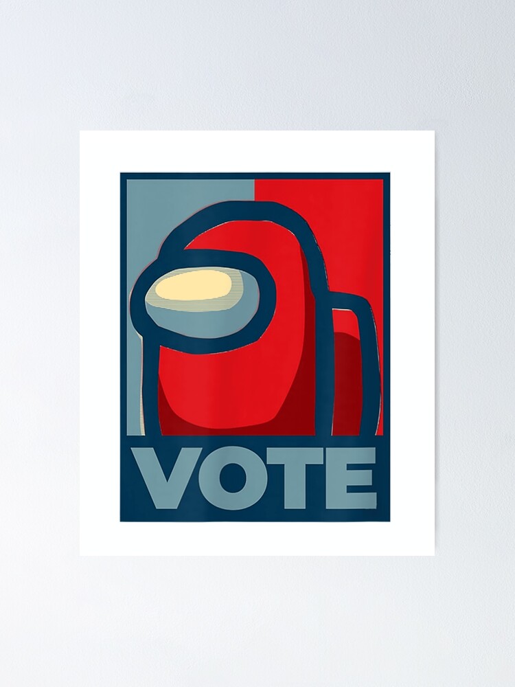 "impostor Vote suspect meme funny among game suss" Poster by ...