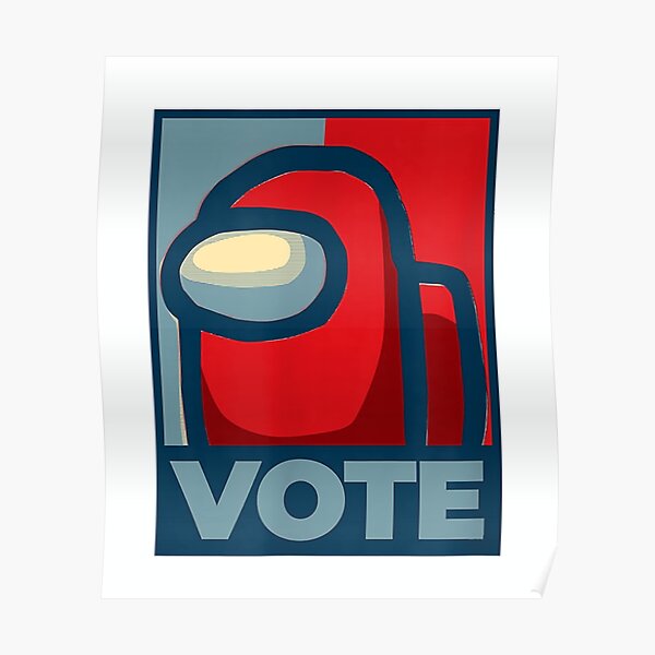 "impostor Vote suspect meme funny among game suss" Poster by ...