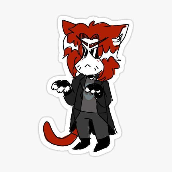 "Catboy Postal Dude" Sticker for Sale by vomitcove | Redbubble
