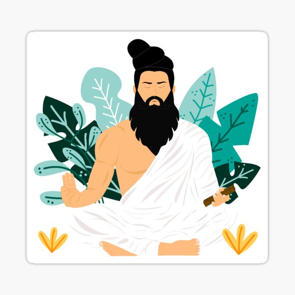 "Valluvar" Sticker by Elanchez | Redbubble