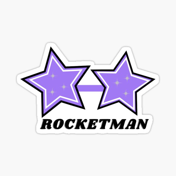 "Rocketman Elton John" Sticker for Sale by Lindsey Grayson | Redbubble