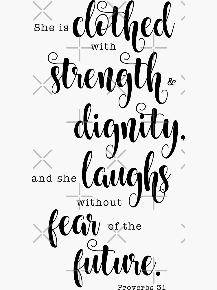 "Proverbs 31 " Sticker for Sale by corbrand | Redbubble