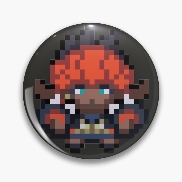 Pkmn Raihan Kibana Overworld Sprite Chibi Pin By Shinjistar Redbubble