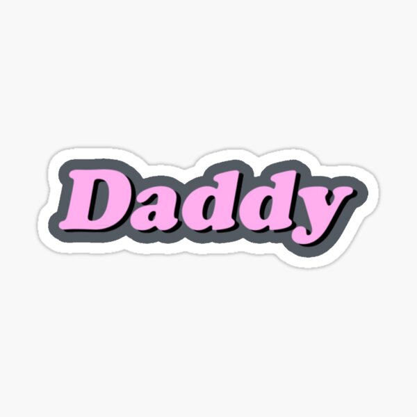 "Daddy" Sticker by sushicatowo | Redbubble