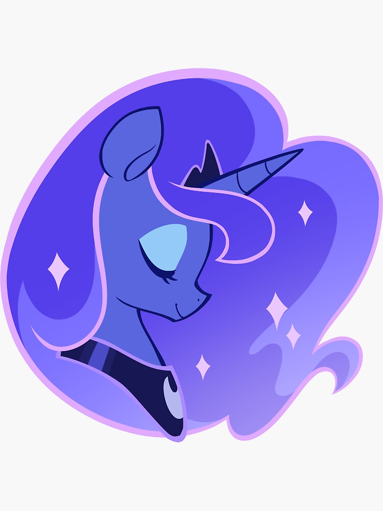 "Princess Luna Chibi" Sticker for Sale by Lexivine | Redbubble