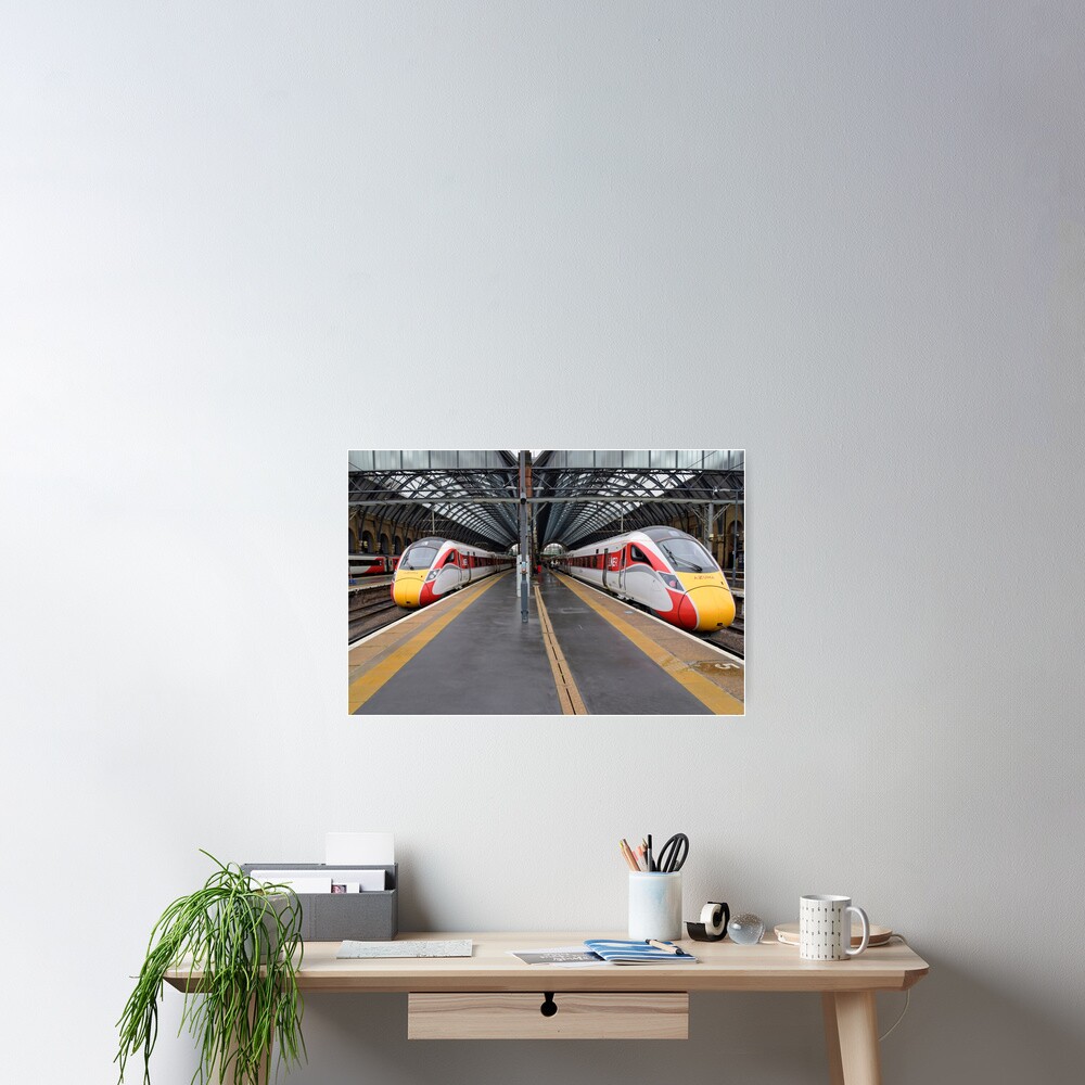"LNER Azuma trains at Kings Cross" Poster for Sale by Scenebyrail ...