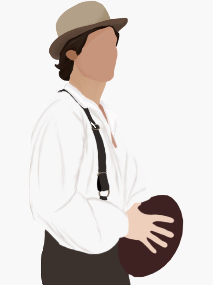 "Damon Salvatore Outline" Sticker for Sale by Cosmyna | Redbubble