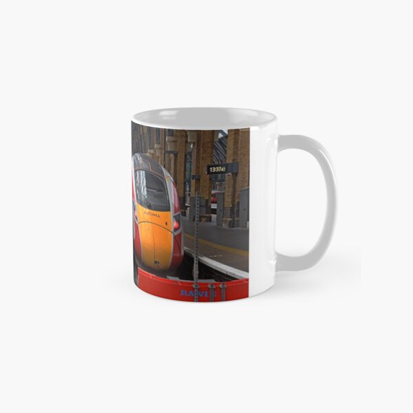 "LNER Azuma trains at Kings Cross" Coffee Mug by Scenebyrail | Redbubble