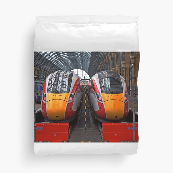"LNER Azuma trains at Kings Cross" Duvet Cover for Sale by Scenebyrail ...