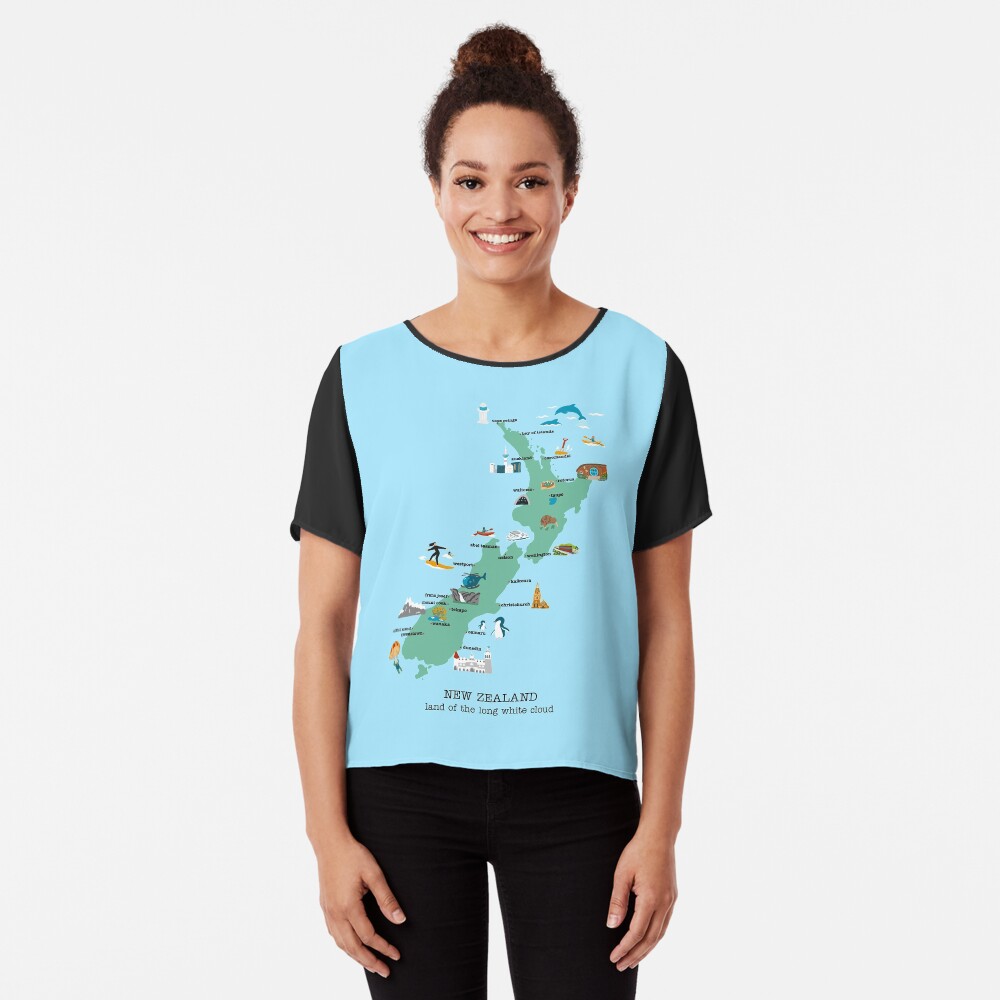 "New Zealand Map" Sticker for Sale by Tilly-Scribbles | Redbubble