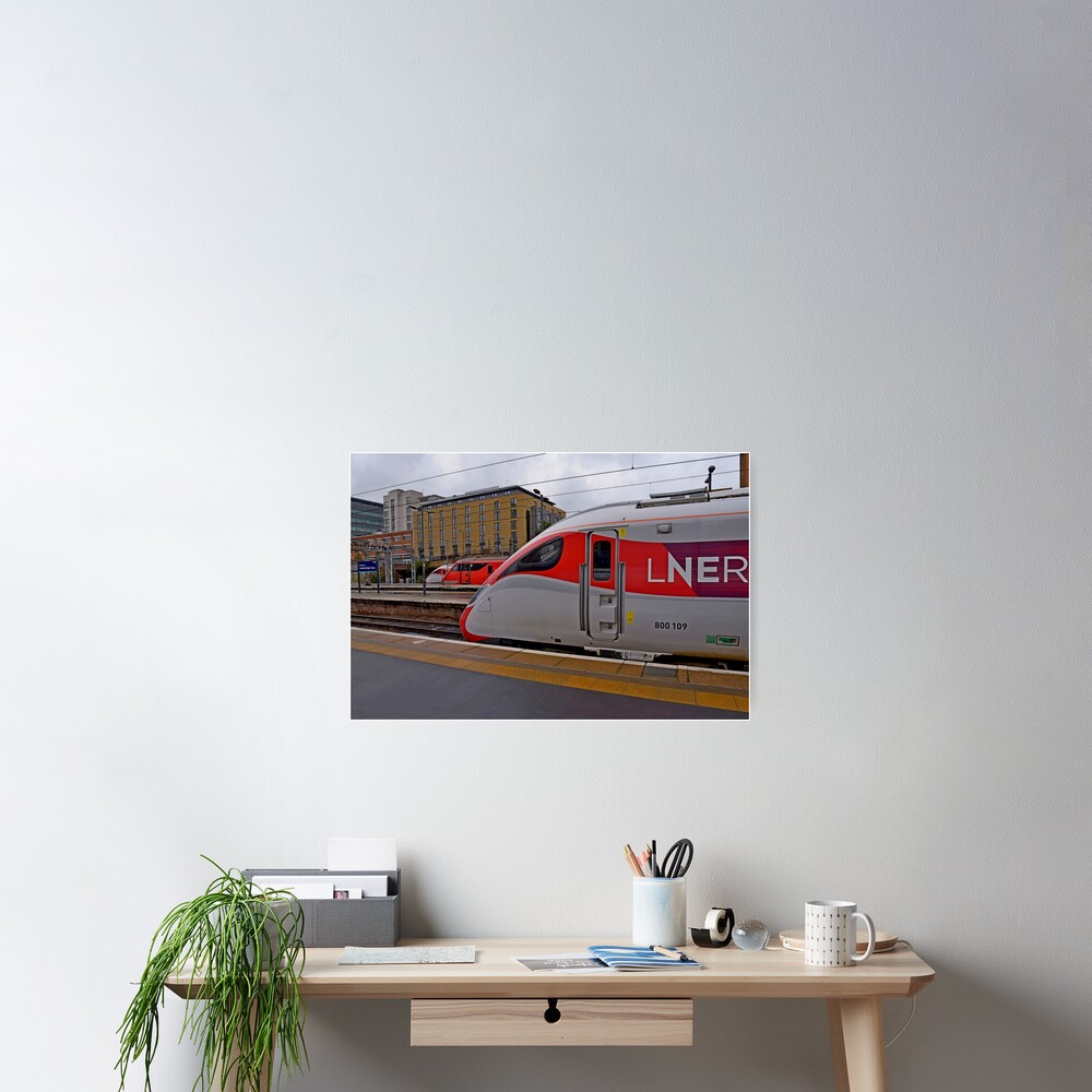 "LNER Azuma trains with a class 91 loco at Kings Cross" Poster by ...