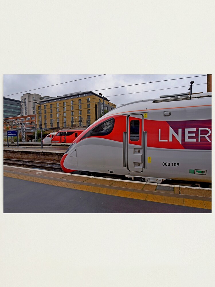 "LNER Azuma trains with a class 91 loco at Kings Cross" Photographic ...