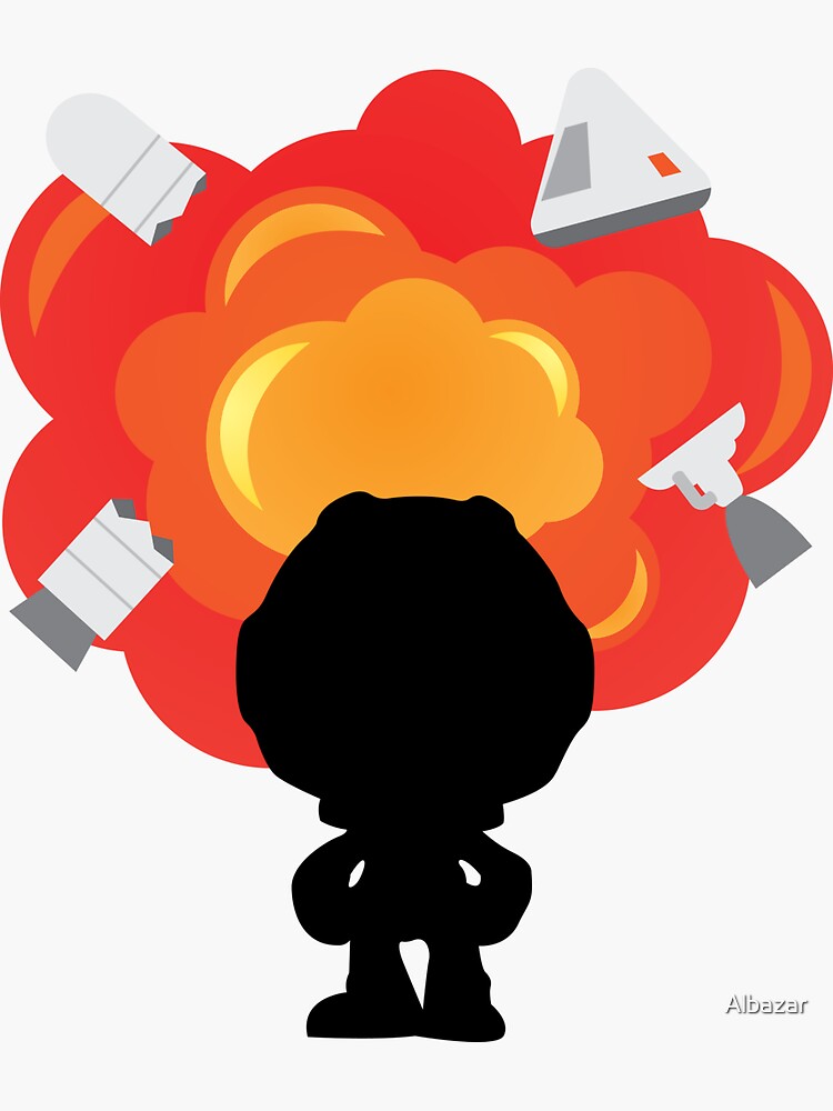 "Kerbal Space Program Explosion" Sticker for Sale by Albazar | Redbubble