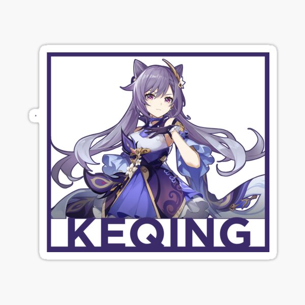 "Genshin impact keqing" Sticker for Sale by Gloria312 | Redbubble