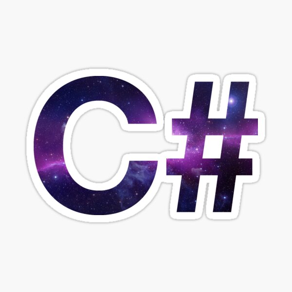 "c# galaxy" Sticker for Sale by koetsu | Redbubble
