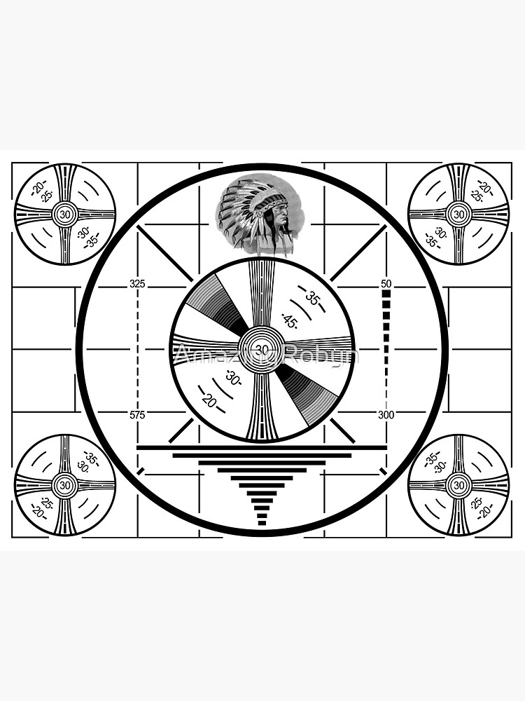 "Indian Head Television Test Pattern" Magnet for Sale by AmazingRobyn ...