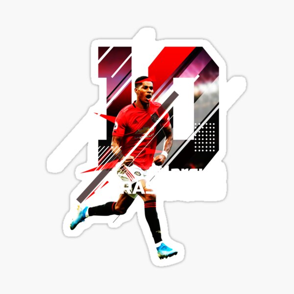 "Marcus Rashford MBE" Sticker for Sale by Teelance | Redbubble