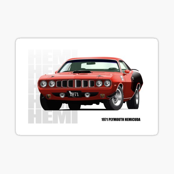 Plymouth Cuda Stickers | Redbubble
