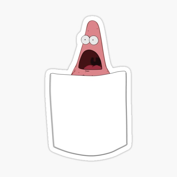 "Patrick Star " Sticker by Immortalsushi | Redbubble